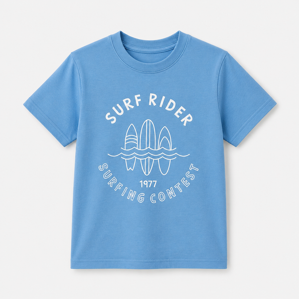 Boys Sky Blue Surf Rider Graphic T-Shirt – Joy Juniors